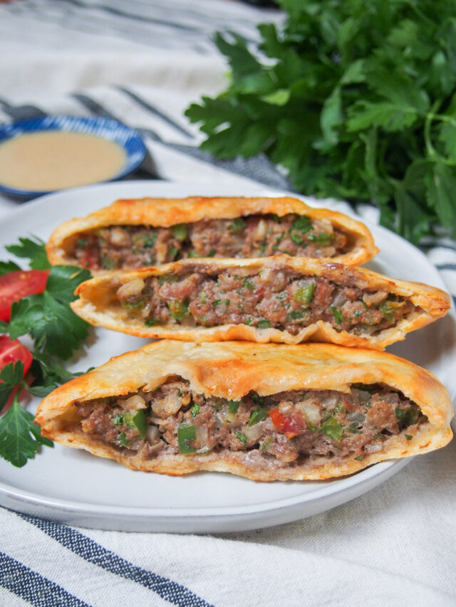 Hawawshi (ground/minced meat pitas) - Caroline's Cooking