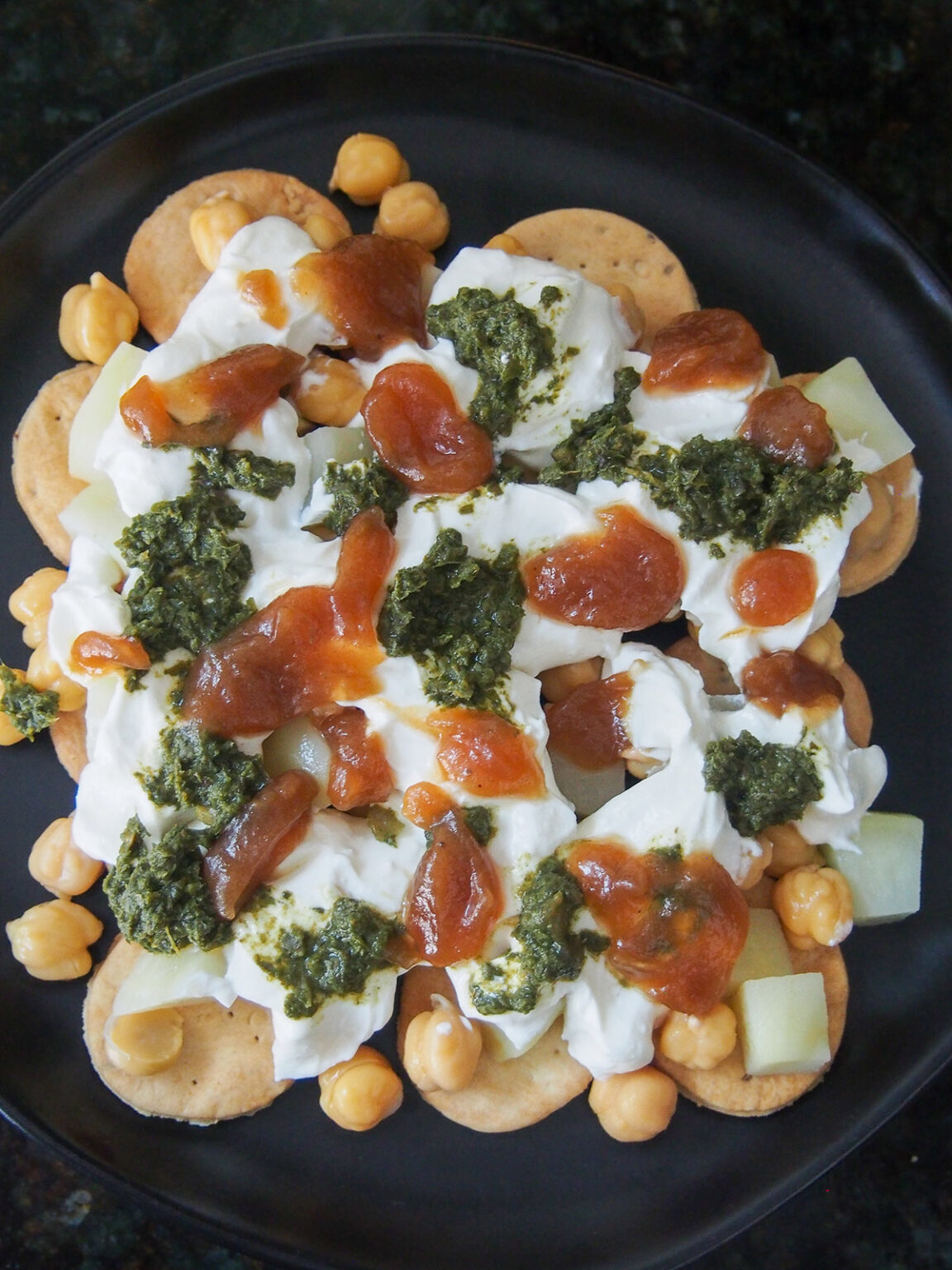 Papdi chaat (Indian street food snack) - Caroline's Cooking