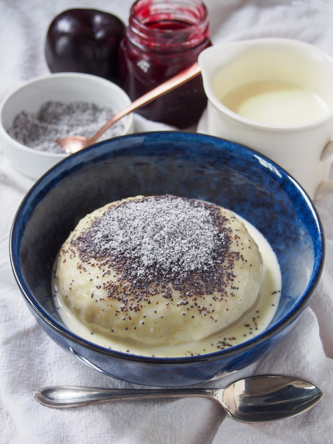 Germknödel (Austrian filled sweet dumplings) - Caroline's Cooking