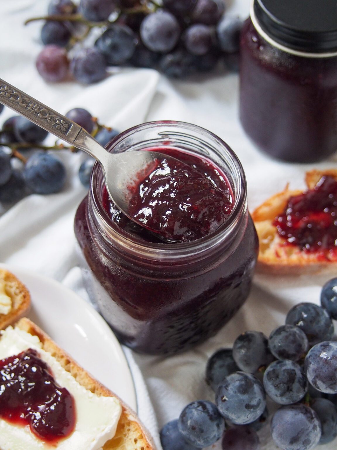 Concord grape jam - Caroline's Cooking