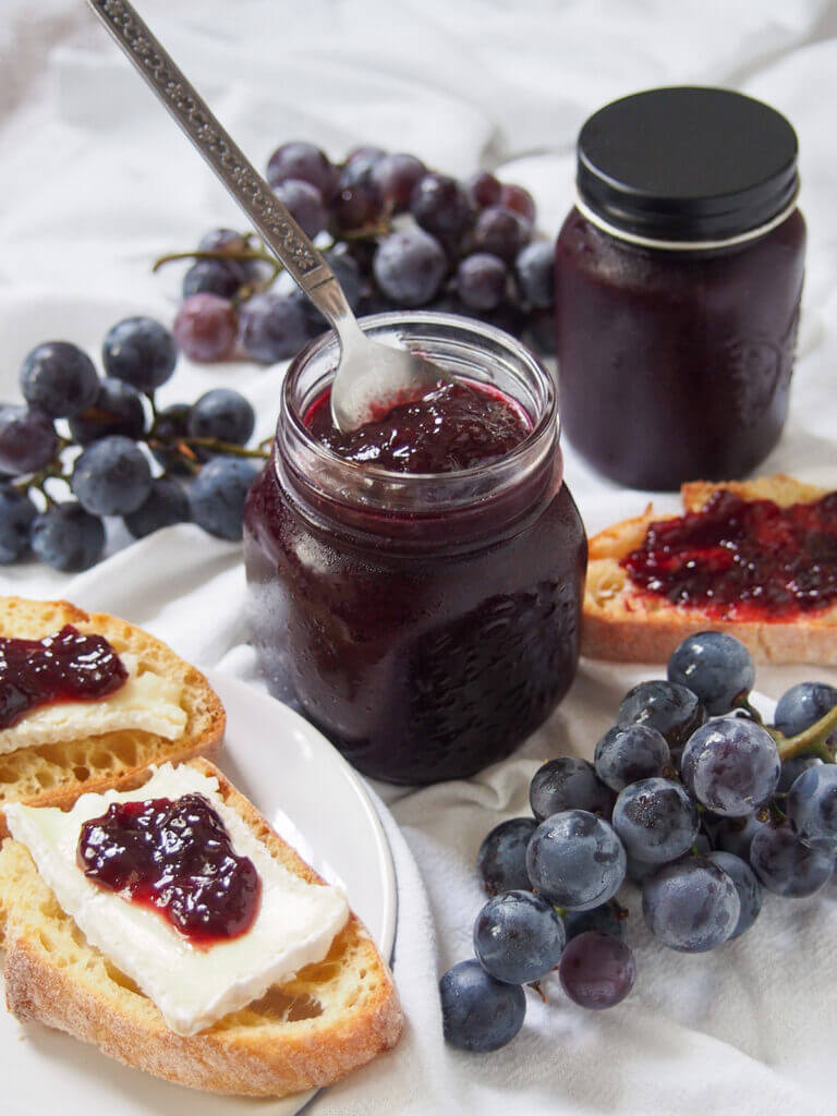 Concord grape jam - Caroline's Cooking