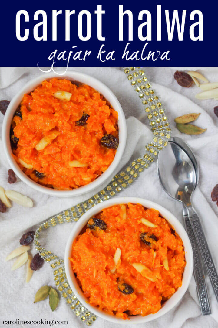 Carrot halwa (gajar ka halwa) - Caroline's Cooking