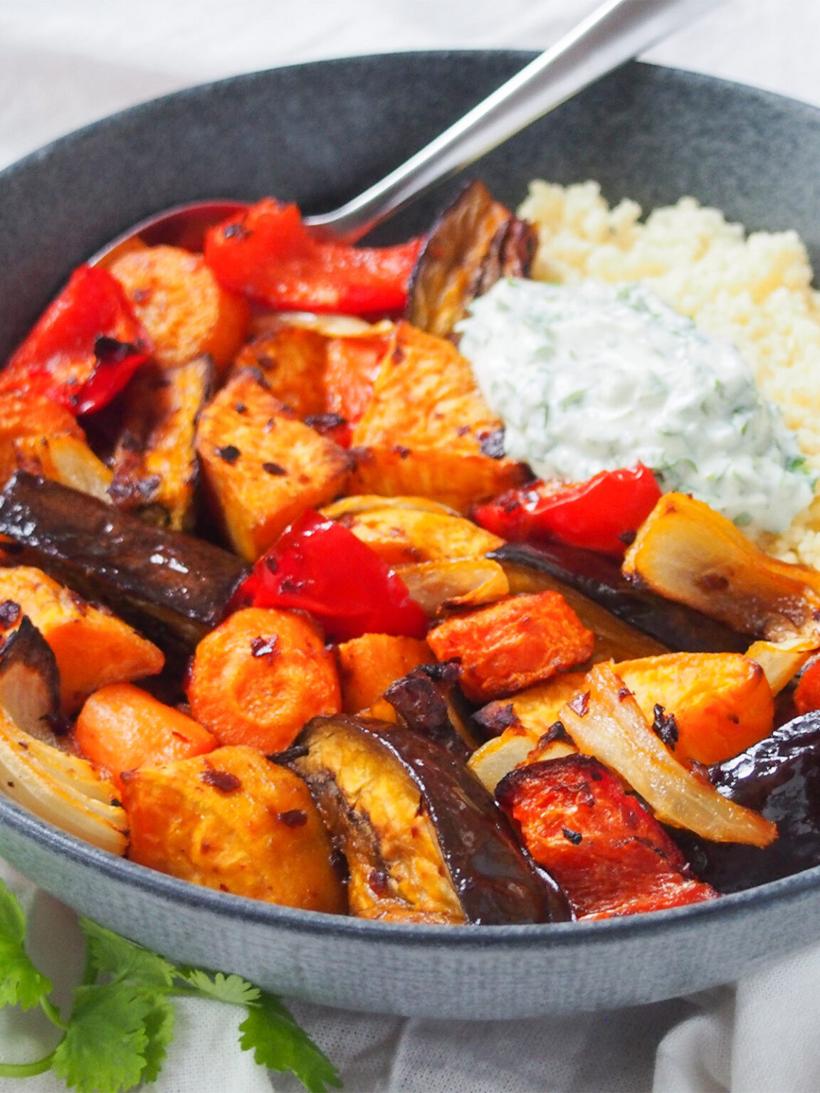 Harissa roasted vegetables - Caroline's Cooking