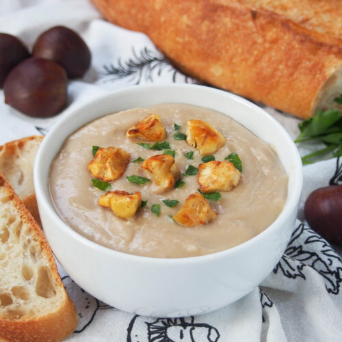 French chestnut soup - Caroline's Cooking