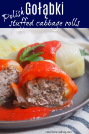 Gołąbki (golabki) - Polish stuffed cabbage rolls - Caroline's Cooking