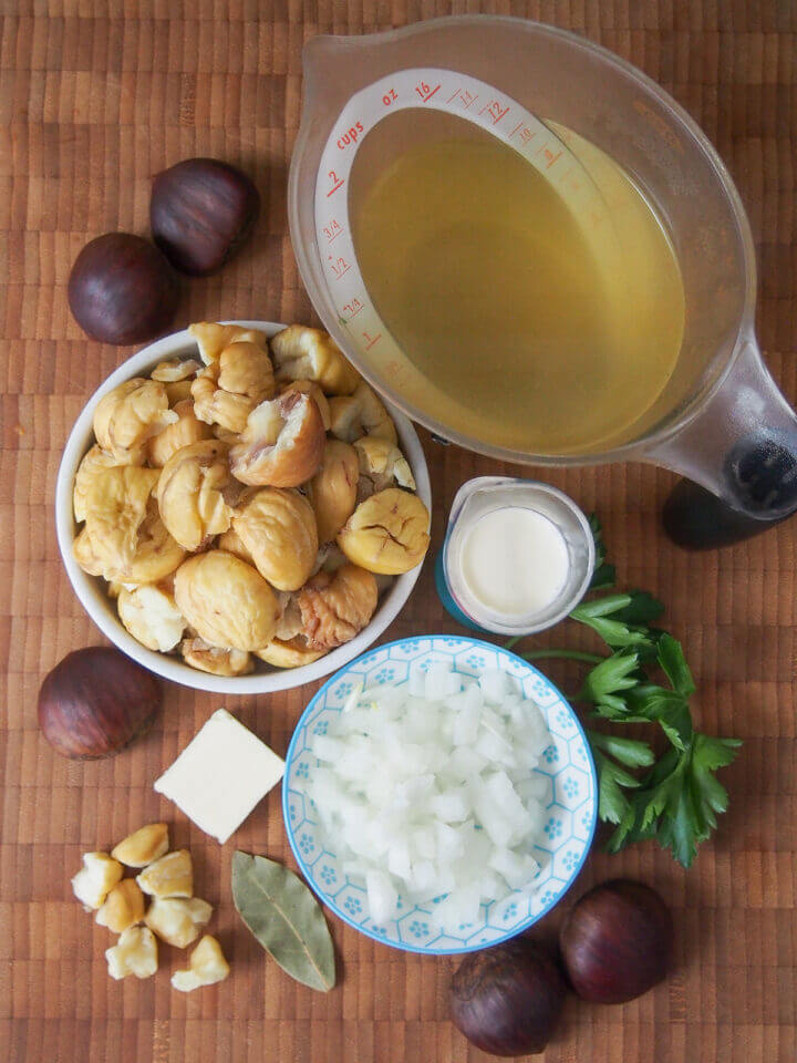 French chestnut soup - Caroline's Cooking