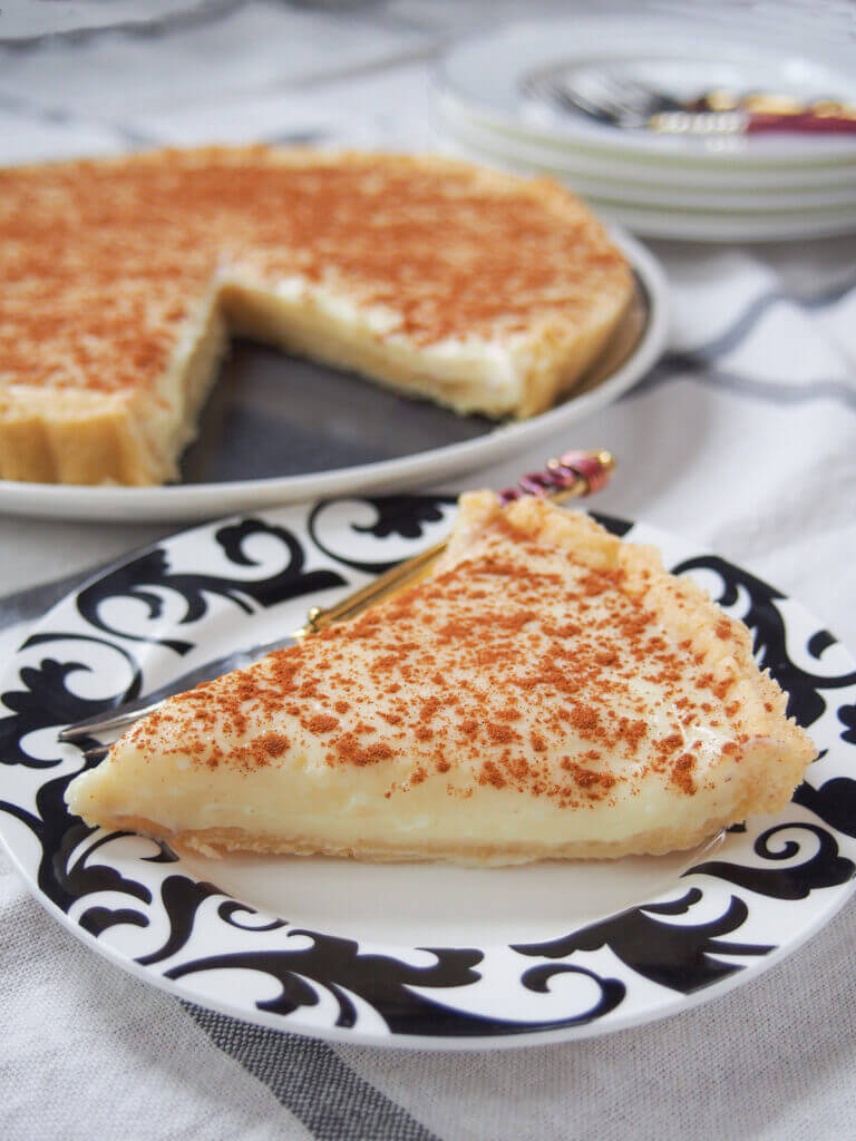 Milk tart (melktert) - Caroline's Cooking
