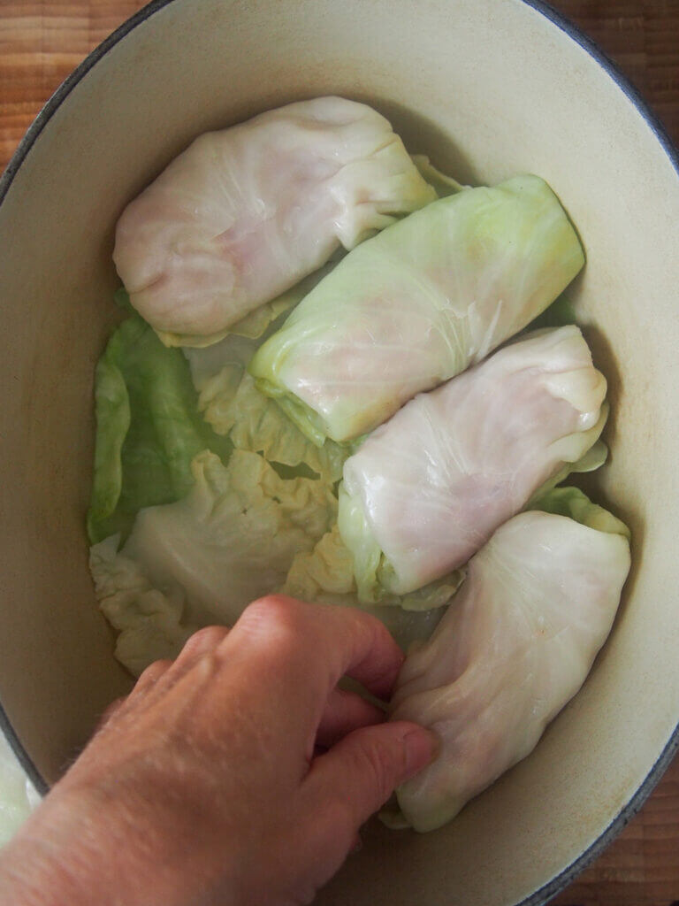 Gołąbki (golabki) - Polish stuffed cabbage rolls - Caroline's Cooking