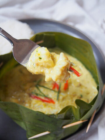 Cambodian fish amok (amok trey) - Caroline's Cooking