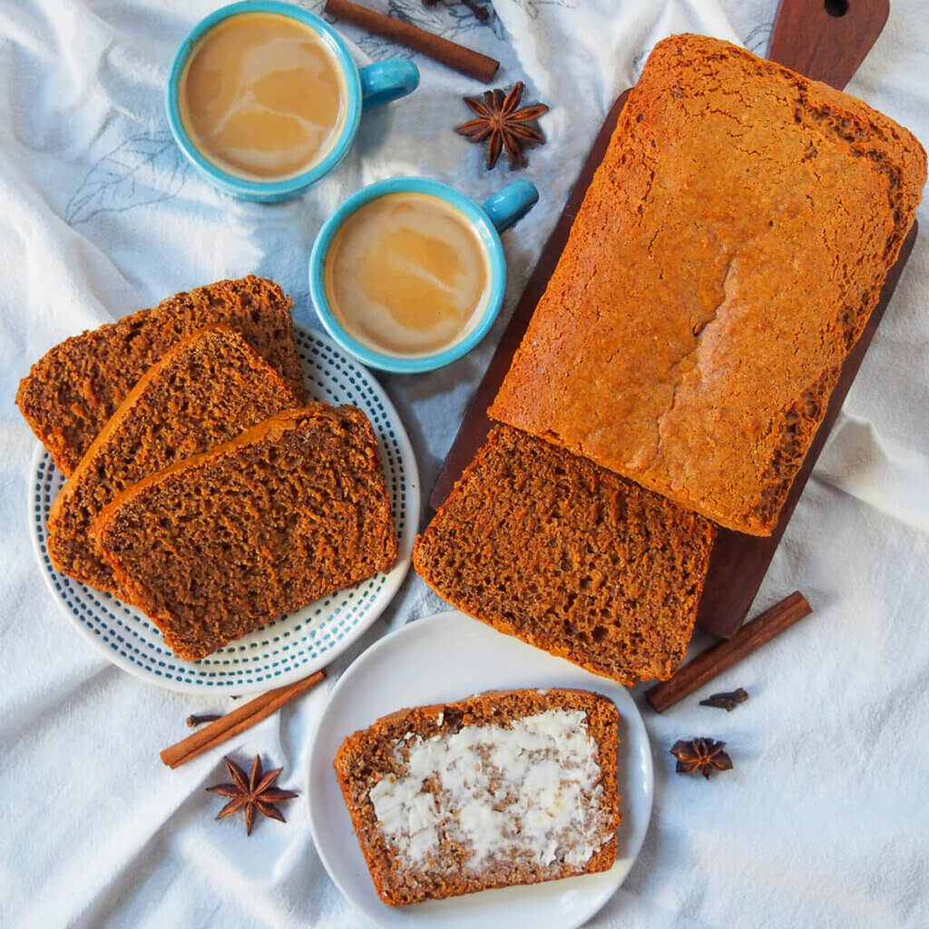 Ontbijtkoek - Dutch spice cake (breakfast cake) - Caroline's Cooking