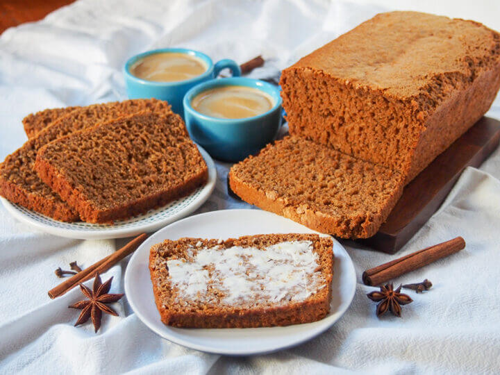 Ontbijtkoek - Dutch spice cake (breakfast cake) - Caroline's Cooking