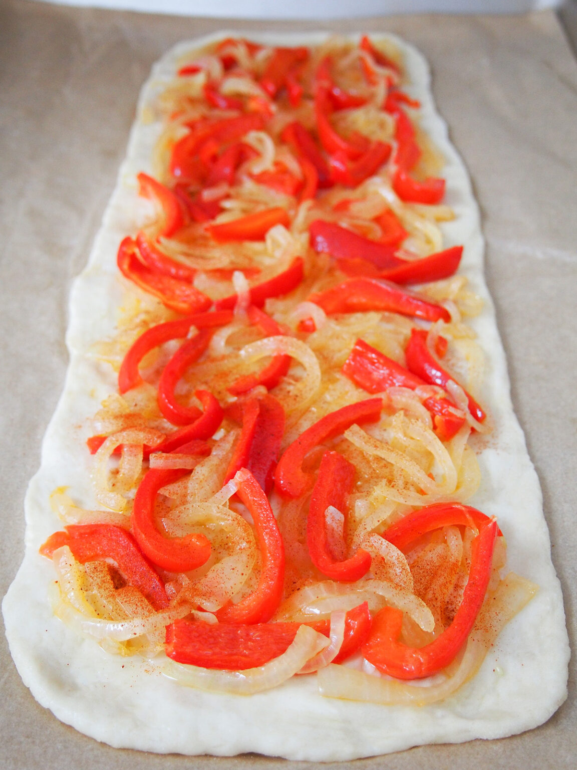 Catalan coca (Spanish pizza) - Caroline's Cooking