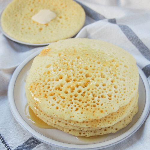 Baghrir (Moroccan semolina pancakes) - Caroline's Cooking