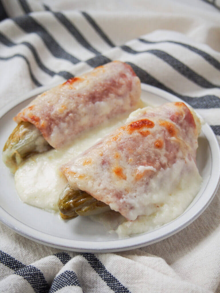 Endives au jambon (Belgian endive gratin with ham) - Caroline's Cooking