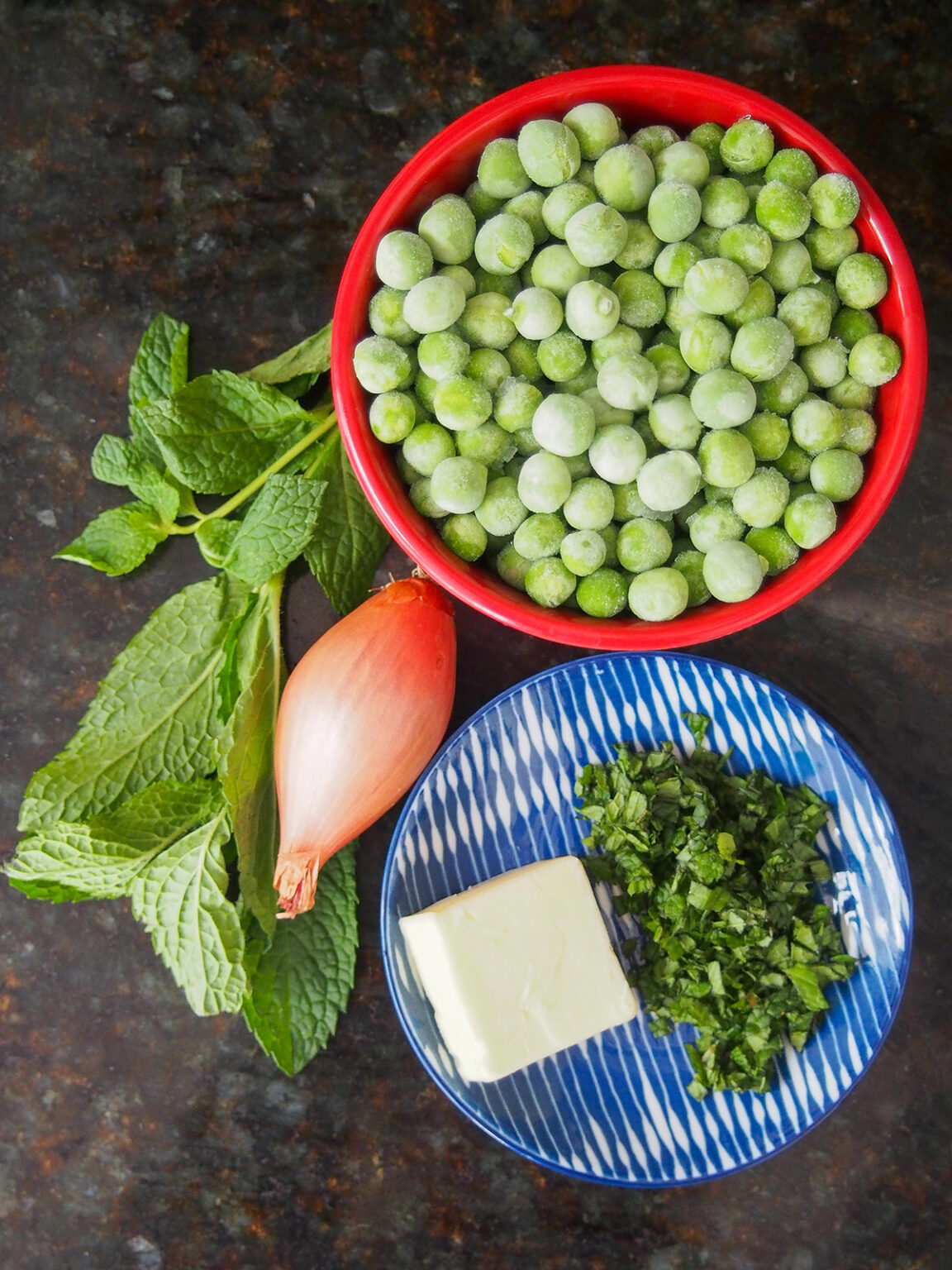 Minted peas - Caroline's Cooking