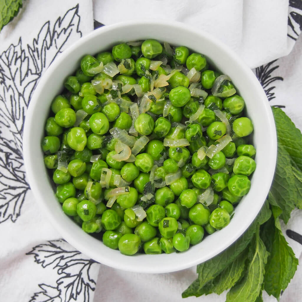 Minted peas - Caroline's Cooking