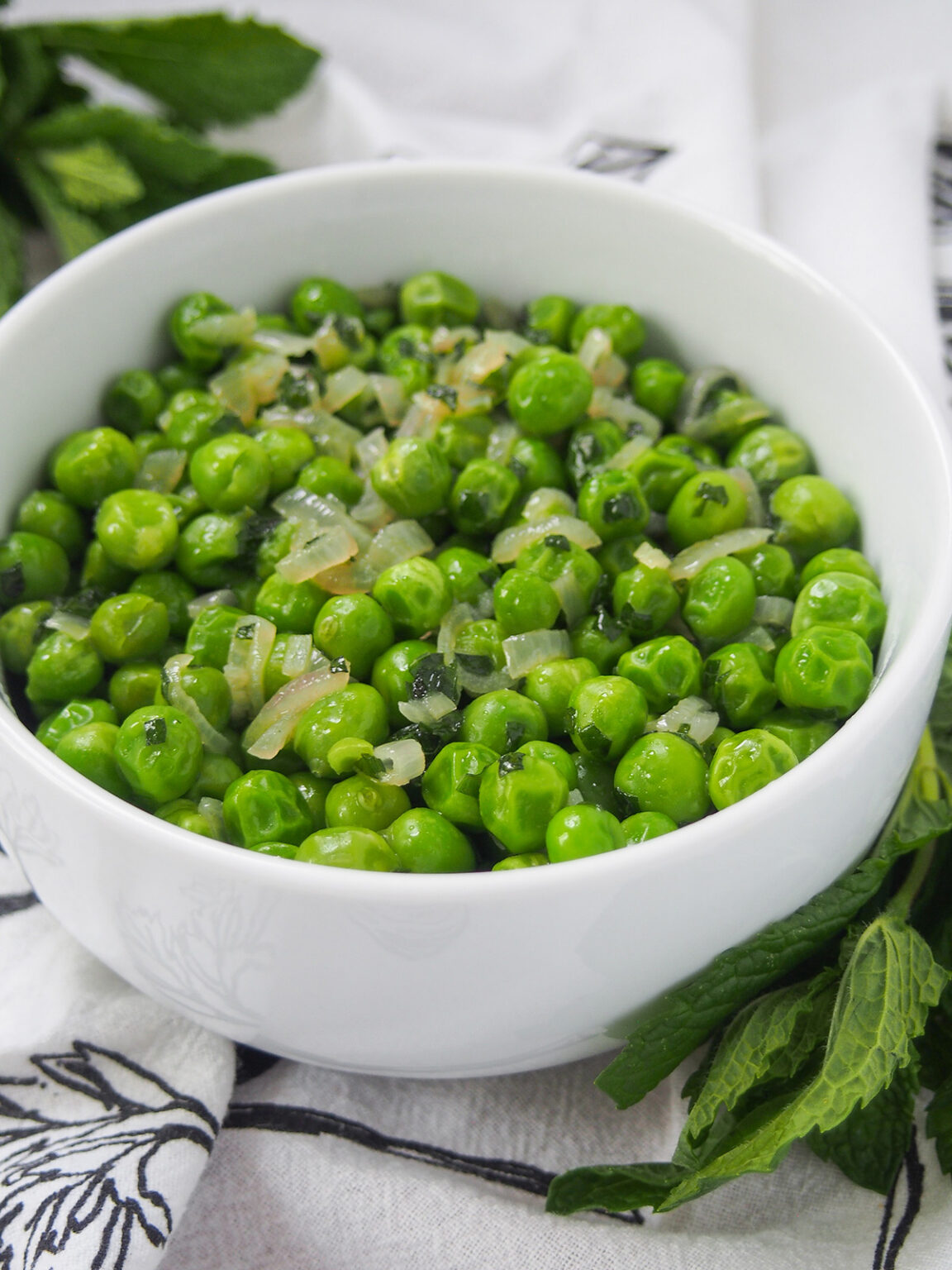 Minted peas - Caroline's Cooking