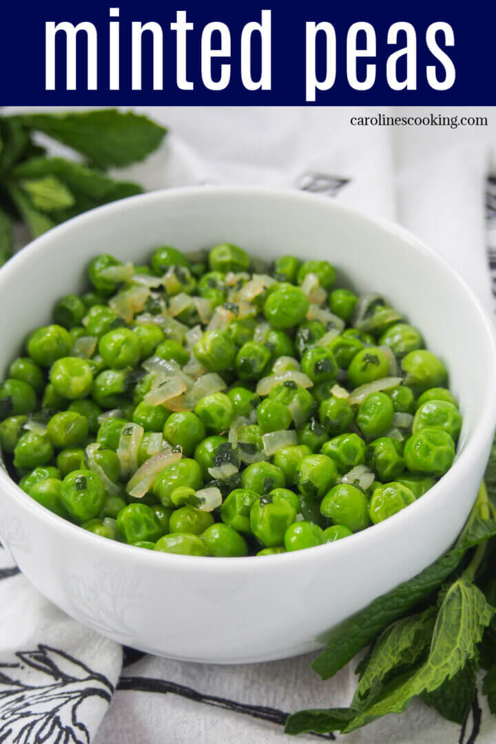 Minted peas - Caroline's Cooking