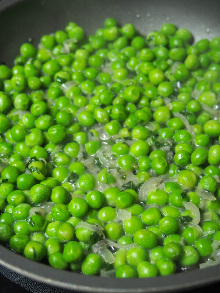 Minted peas - Caroline's Cooking