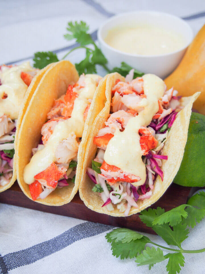 Lobster tacos - Caroline's Cooking