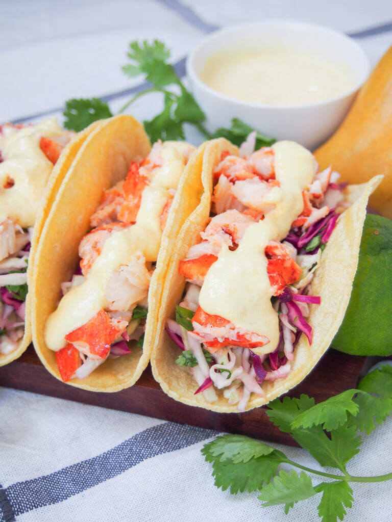 Lobster tacos - Caroline's Cooking