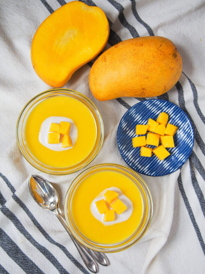 Mango pudding - Caroline's Cooking
