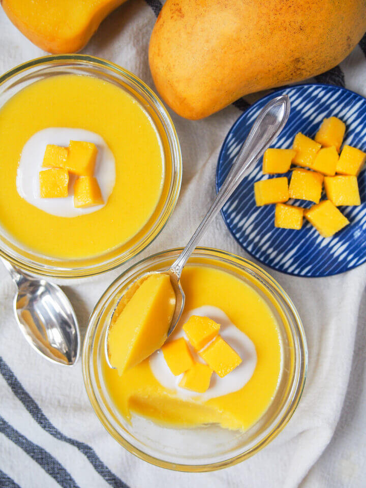 Mango pudding - Caroline's Cooking