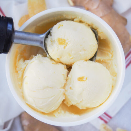 Ginger ice cream - Caroline's Cooking