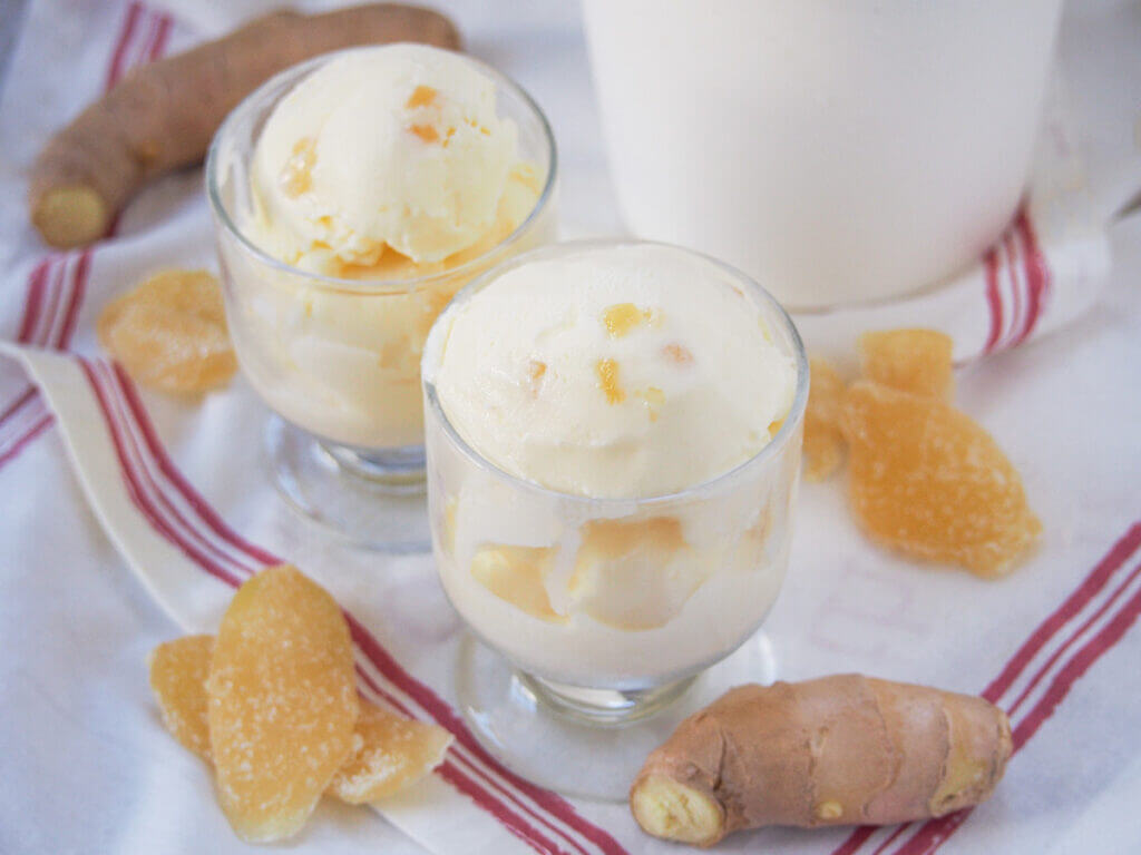 Ginger ice cream - Caroline's Cooking