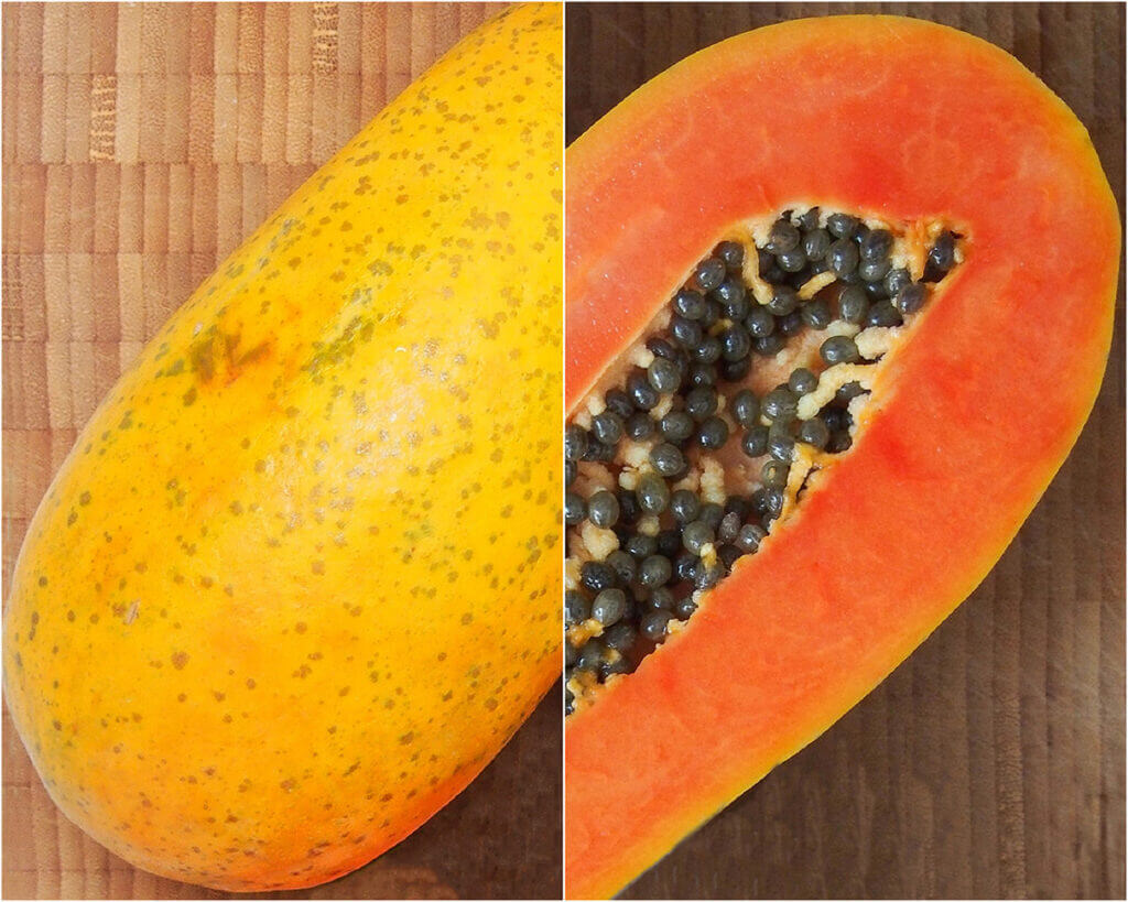 Papaya milkshake - Caroline's Cooking