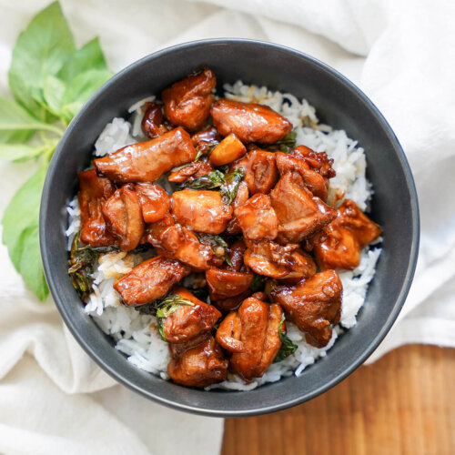 Taiwanese three cup chicken - Caroline's Cooking