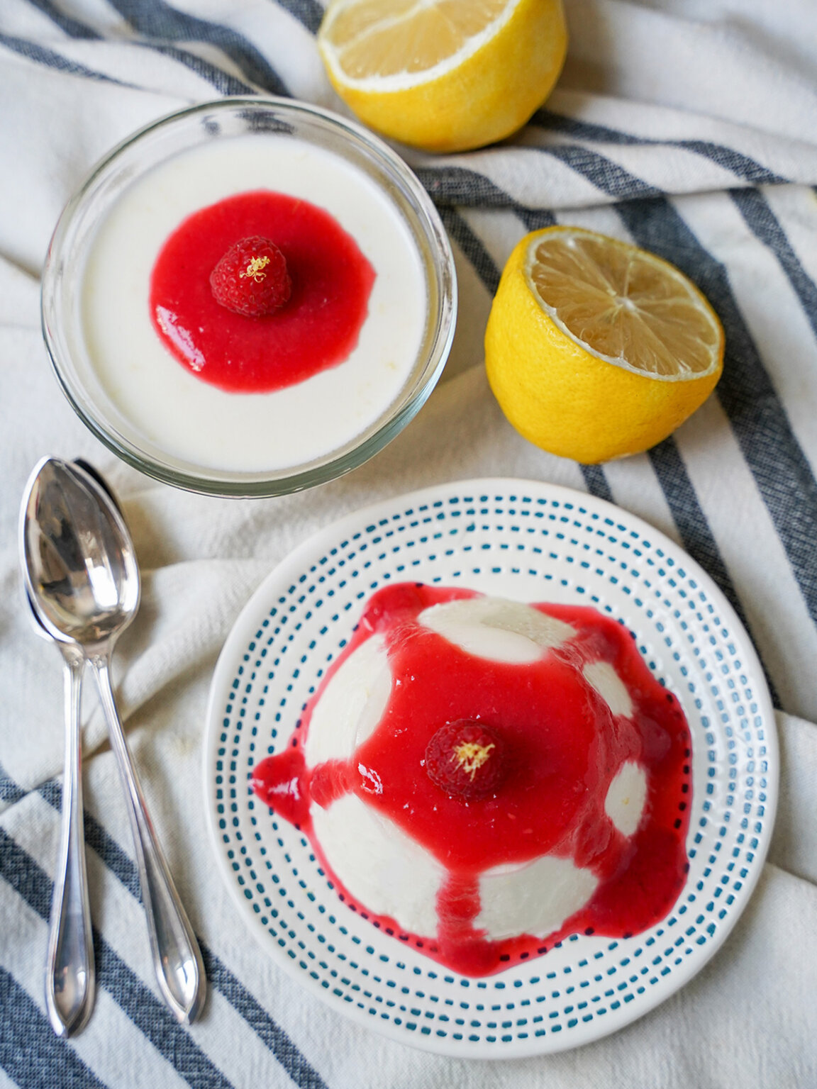 Lemon panna cotta - Caroline's Cooking