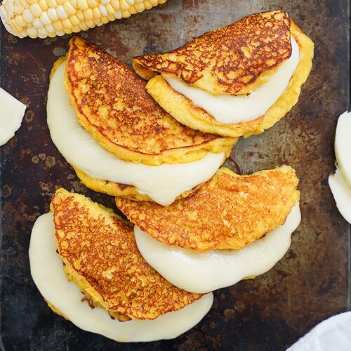 Cachapas (Venezuelan corn pancakes) - Caroline's Cooking