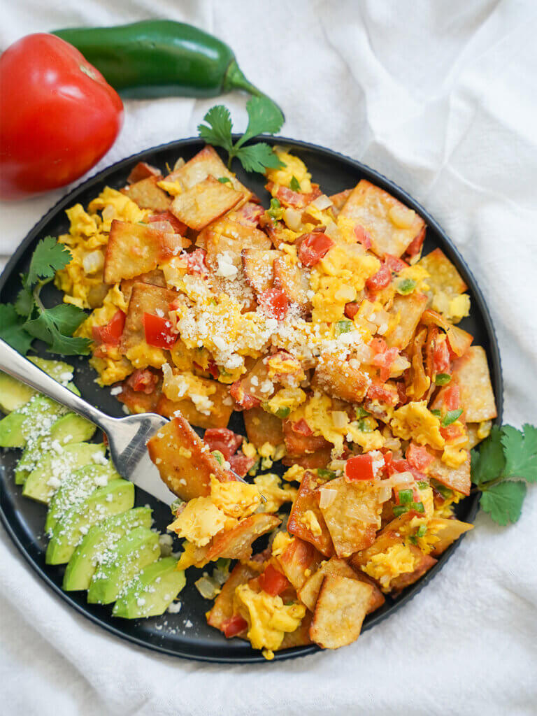Mexican migas - Caroline's Cooking