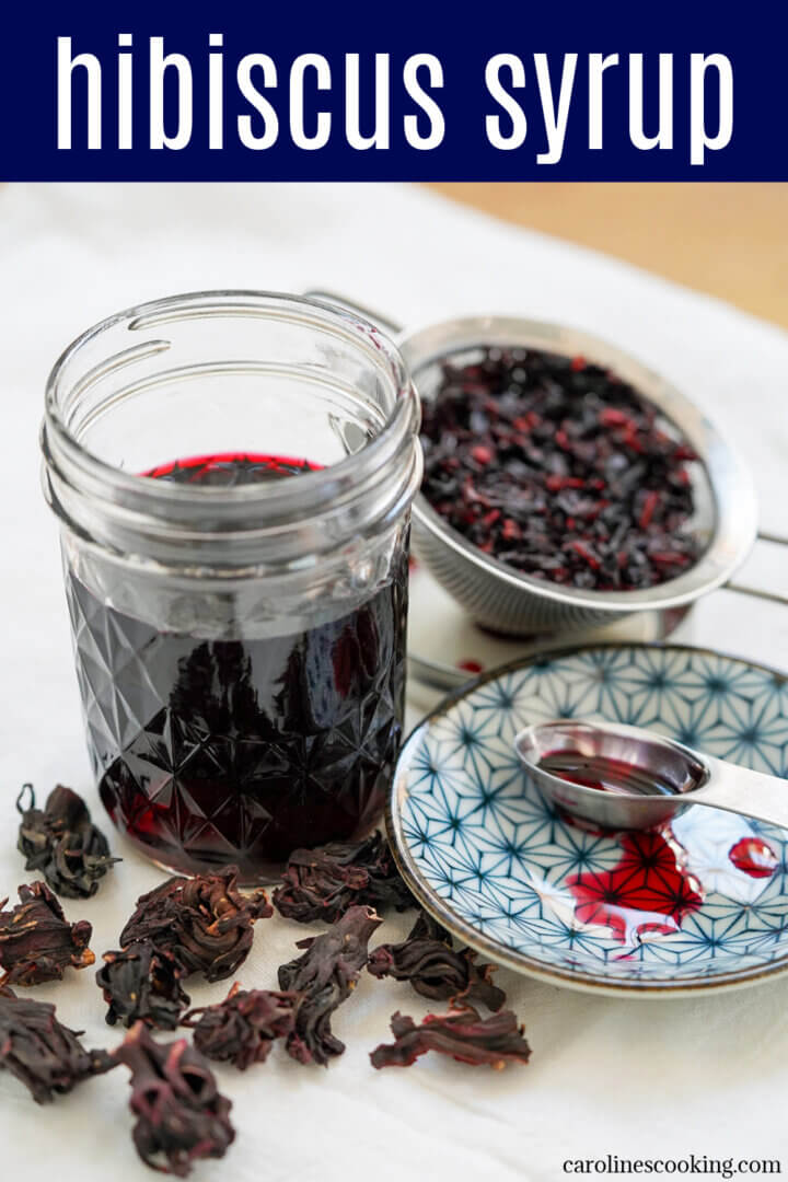 Hibiscus syrup - Caroline's Cooking