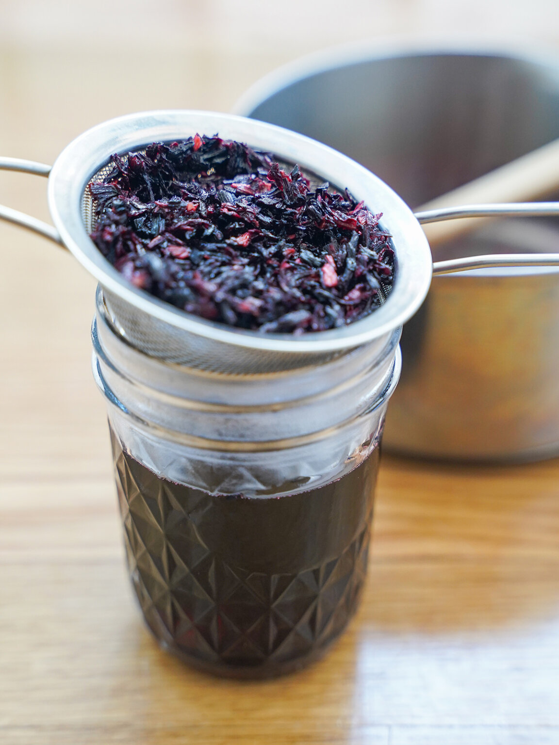 Hibiscus syrup - Caroline's Cooking