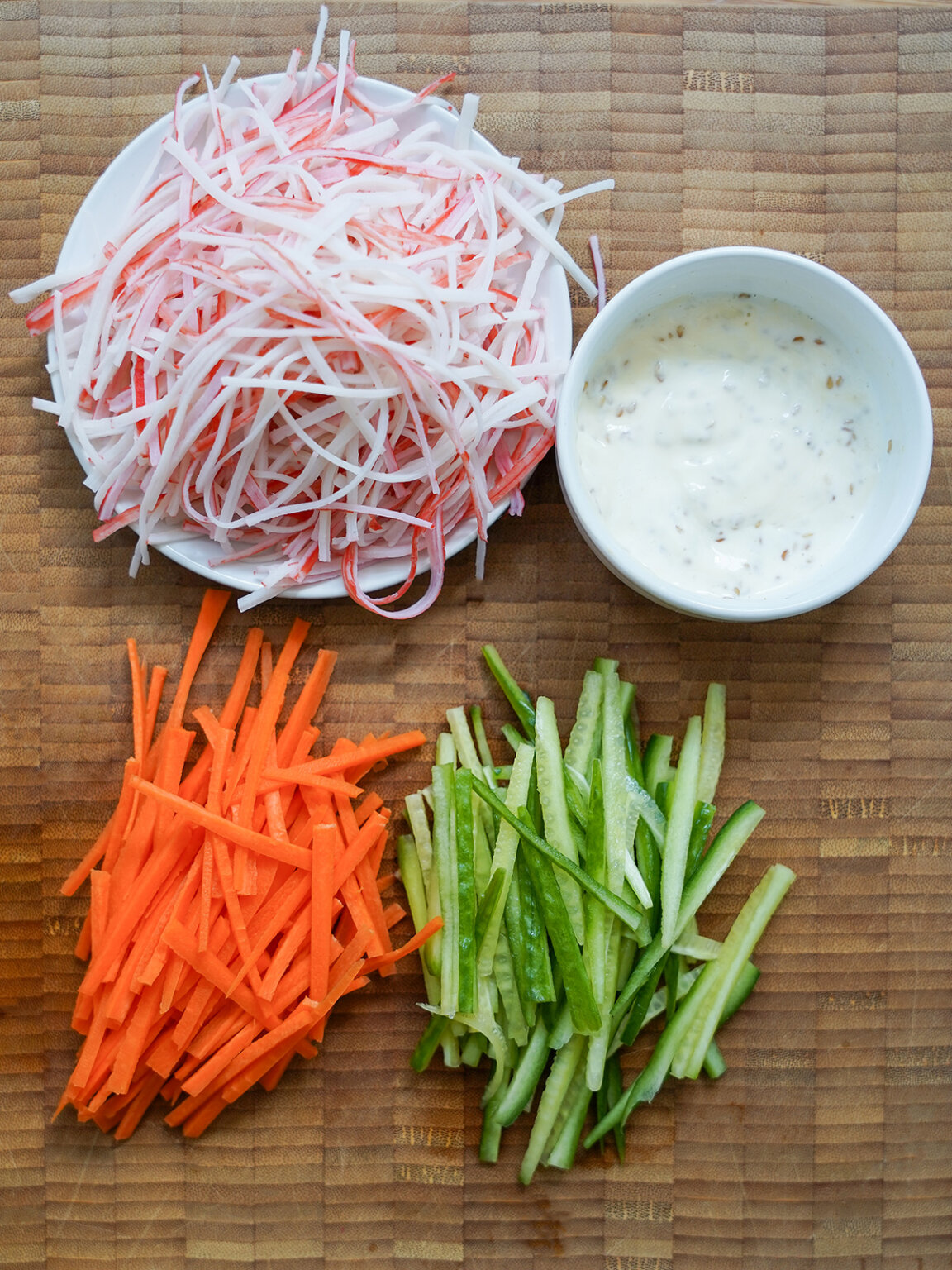 Kani salad - Caroline's Cooking